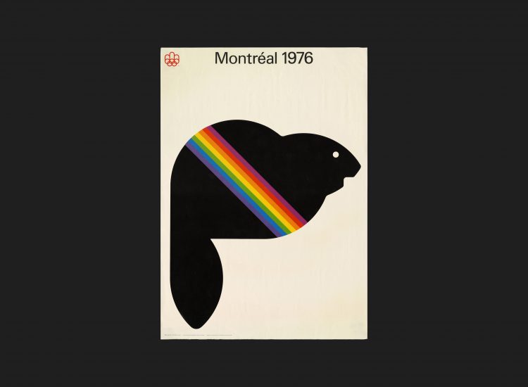 Montréal Summer Olympics Mascot ‘Amik’ Poster - Canada Modern