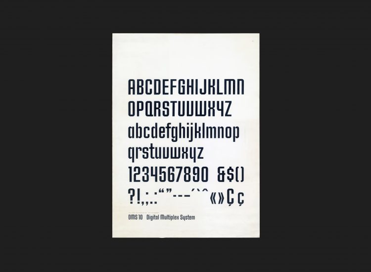 DMS-10 Digital Multiplex System Type Specimen - Canada Modern